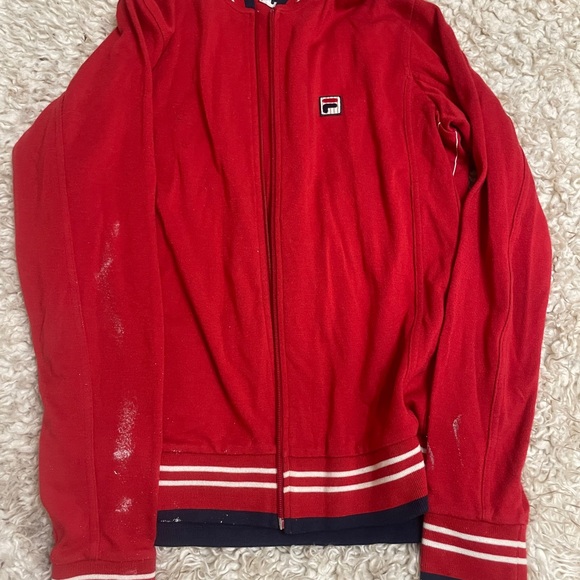 Fila | Jackets & Coats | Vintage Fila Zipup Track Jacket Distressed ...